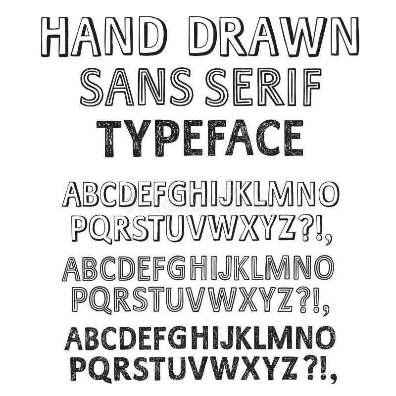 Drawn Font Hand Serif Stock Illustrations – 2,717 Drawn Font Hand Serif ...