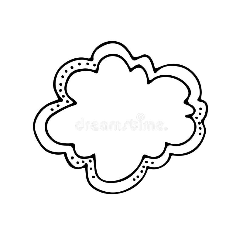 Hand Drawn Frame. Cartoon Style Stock Vector - Illustration of drawn ...