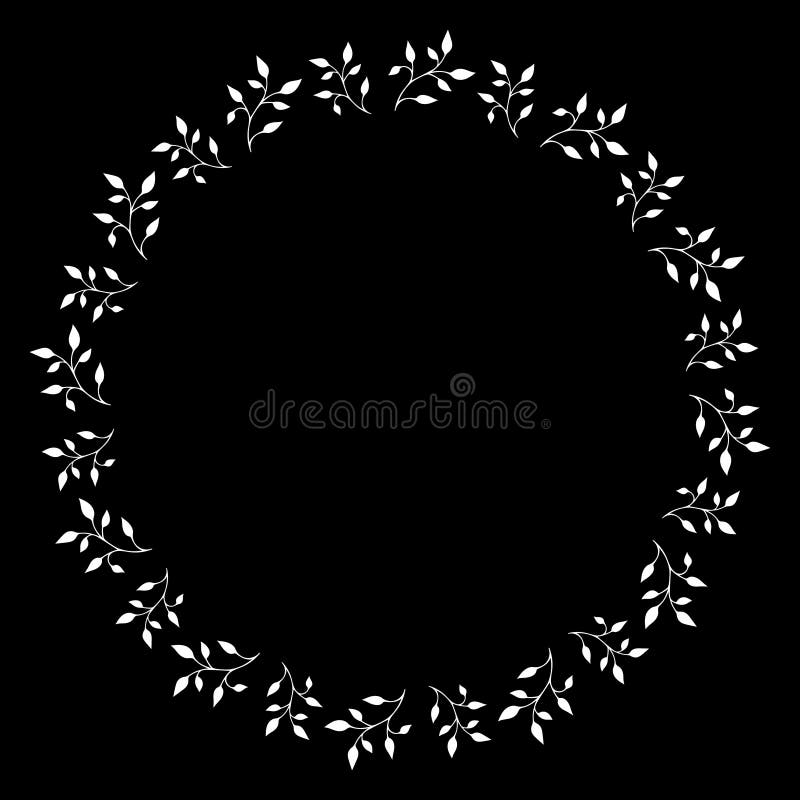 Hand-drawn Frame with Plants.Doodle Style, Sketch,simple Botanical Line ...