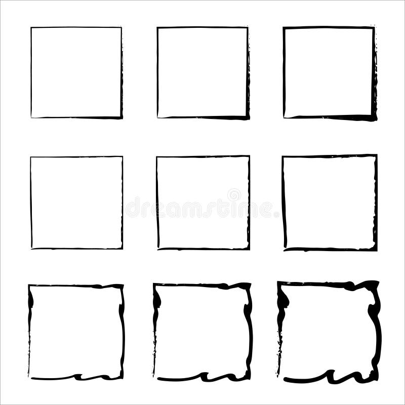 Rectangular Frame Handdrawn Stock Illustrations – 1,157 Rectangular ...