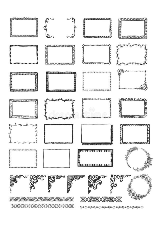 Simple Line Frames Stock Illustrations – 6,510 Simple Line Frames Stock ...
