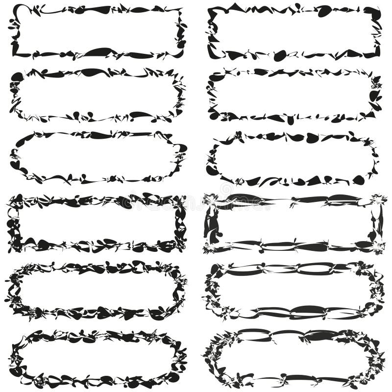 Grunge Border Collection Stock Illustrations – 89,887 Grunge Border ...