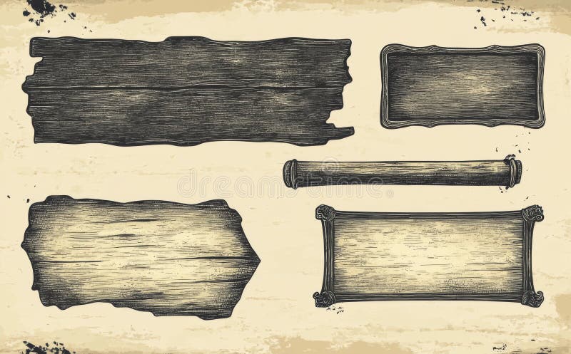 Hand-drawn Frames Suitable for Displaying Artwork and Photos in Various ...