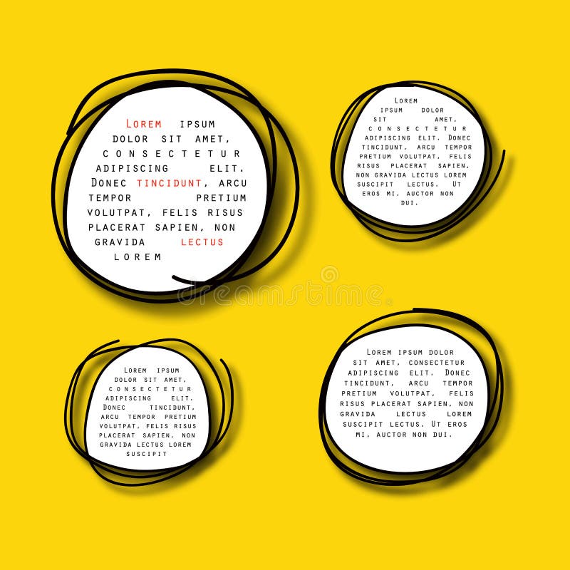 Hand Drawn Framework, Cartoon Style. Stock Illustration - Illustration ...