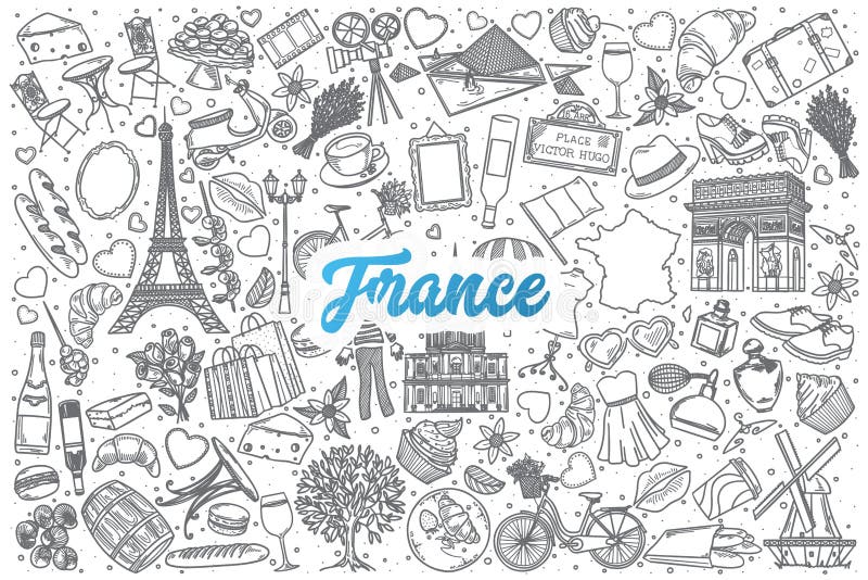 Hand Drawn Mathematics Doodle Set with Lettering Stock Vector ...