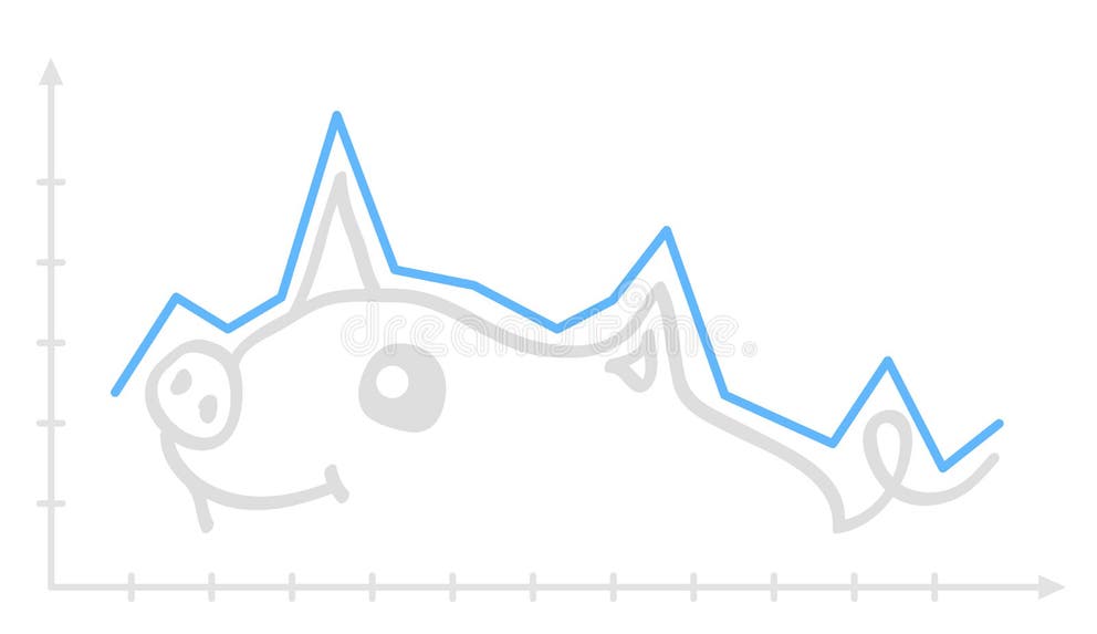 Hand drawn funny Graph stock vector. Illustration of chart - 54225010