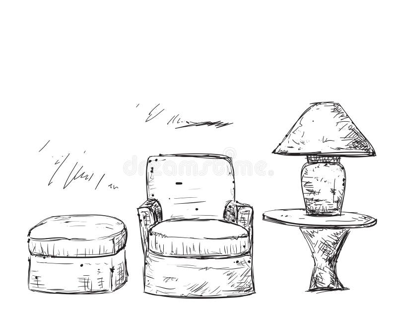Hand Drawn Furniture Stock Illustrations – 14,839 Hand Drawn Furniture ...