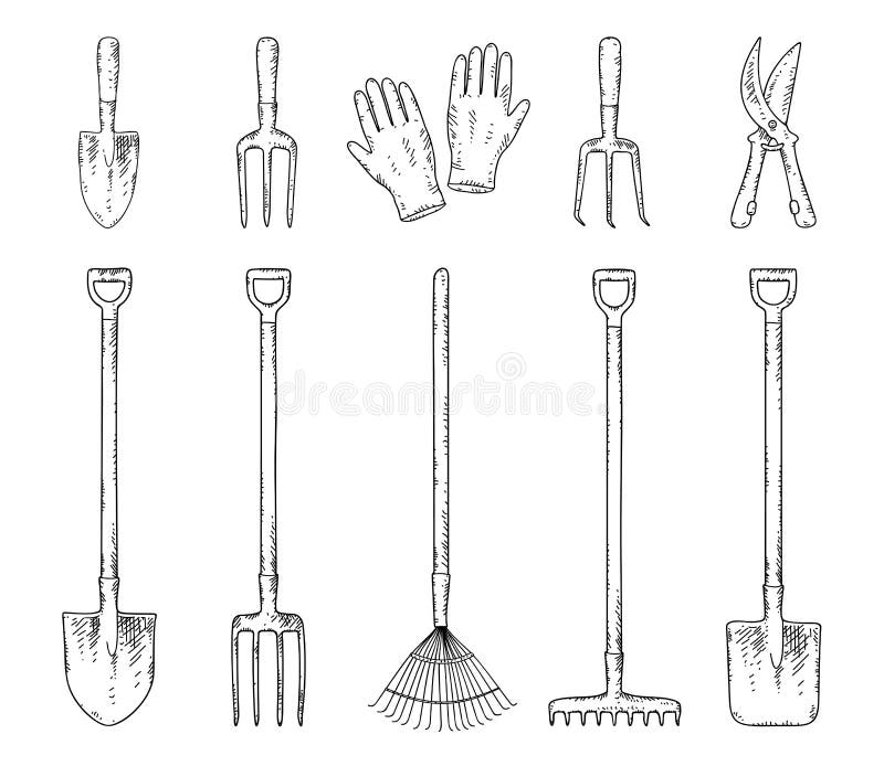 Hand Cultivator Drawing