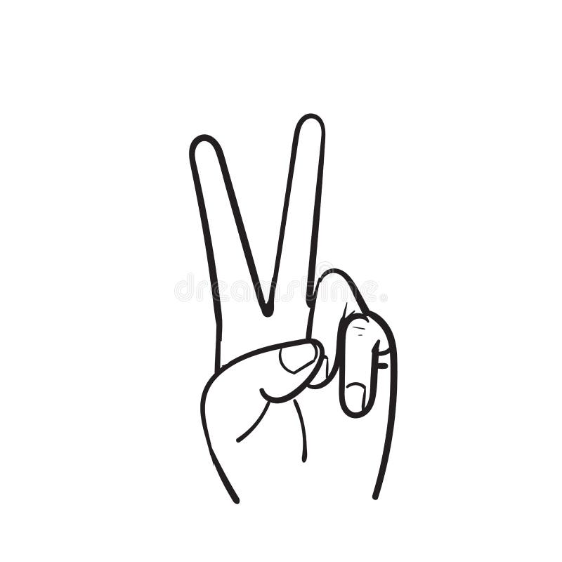 Hand Drawn Middle Finger Stock Illustrations – 263 Hand Drawn Middle ...
