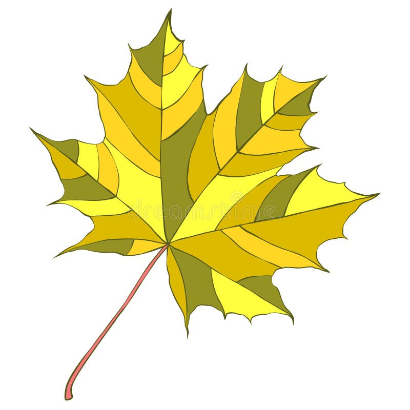 Gold Outline Maple Leaf Stock Illustrations – 478 Gold Outline Maple ...