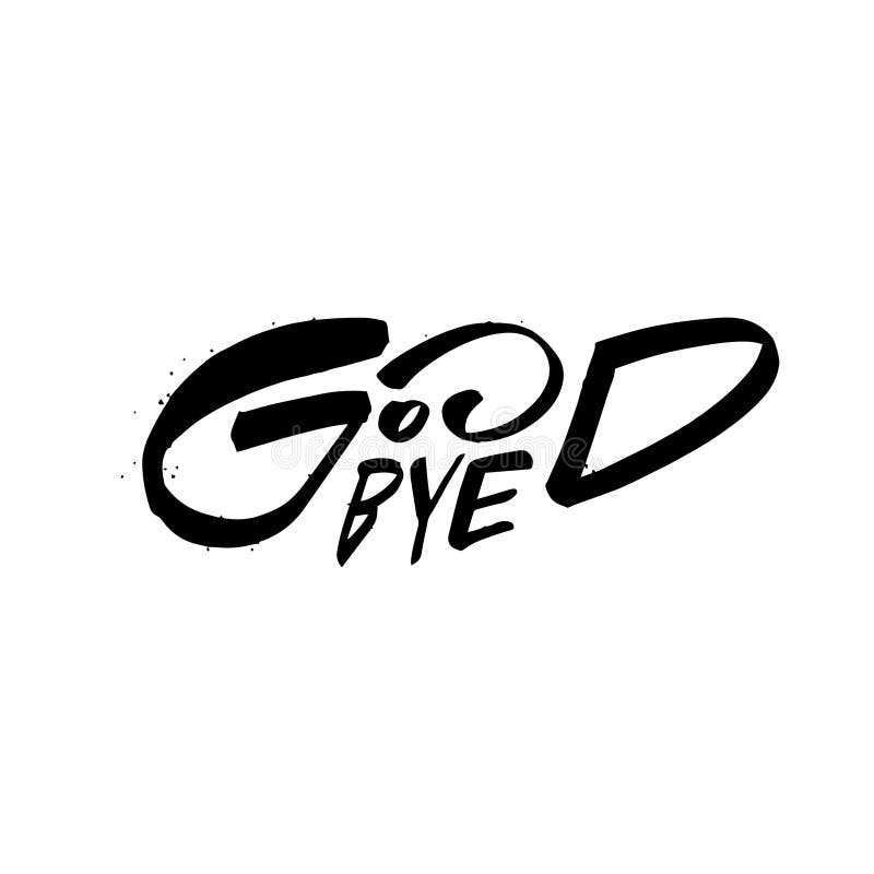 Good Bye Hand Drawn Lettering Stock Illustrations – 297 Good Bye Hand ...