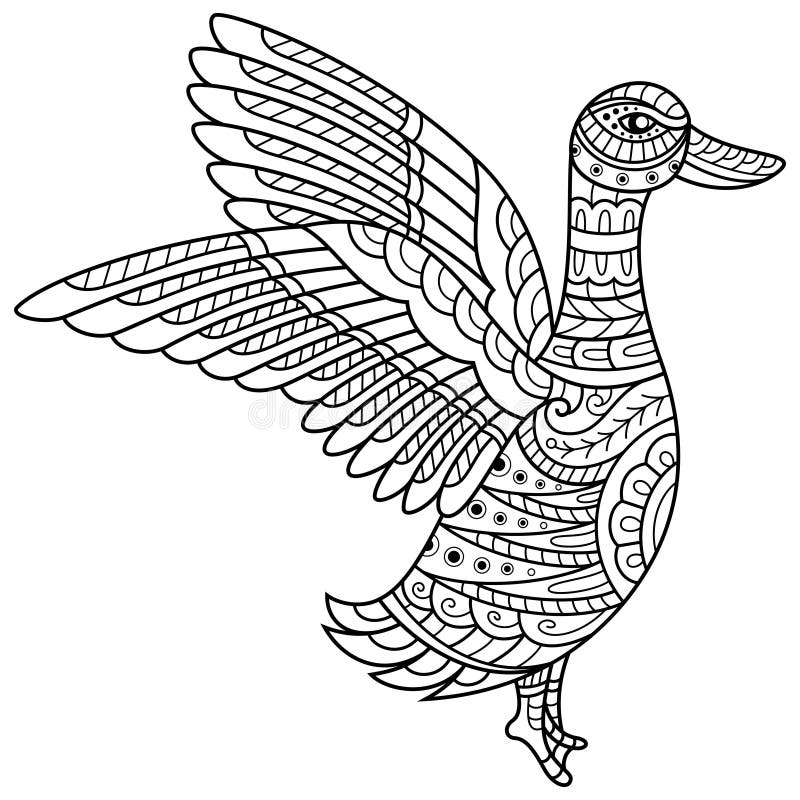 Duck Zentangle Stock Illustrations – 71 Duck Zentangle Stock ...