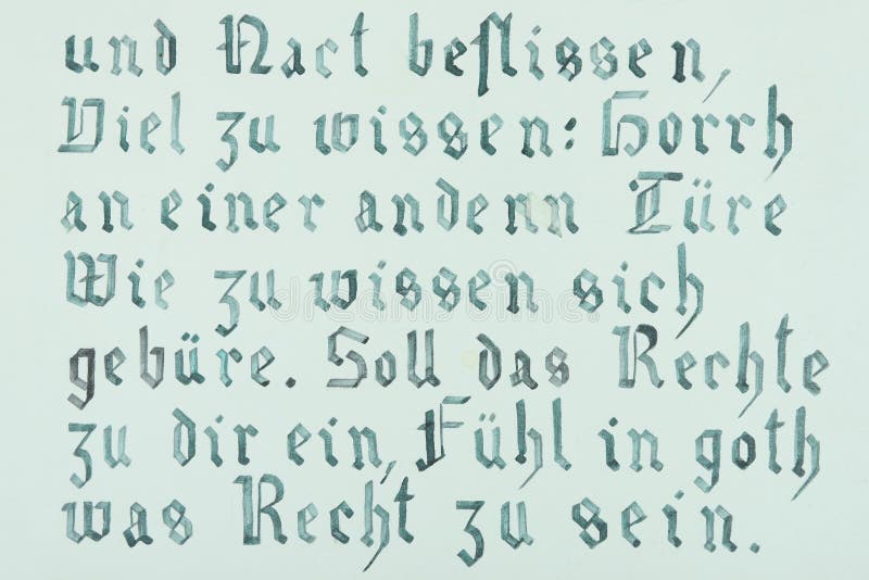 Hand Drawn Gothic Calligraphical Text Stock Illustrations – 2 Hand ...