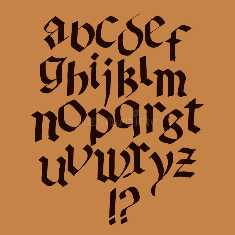 Hand drawn gothic ink pen stock vector. Illustration of graffiti - 58157282