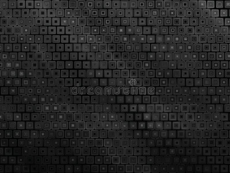 Hand Drawn Gradient Gray Square Shapes Pattern Stock Illustration ...