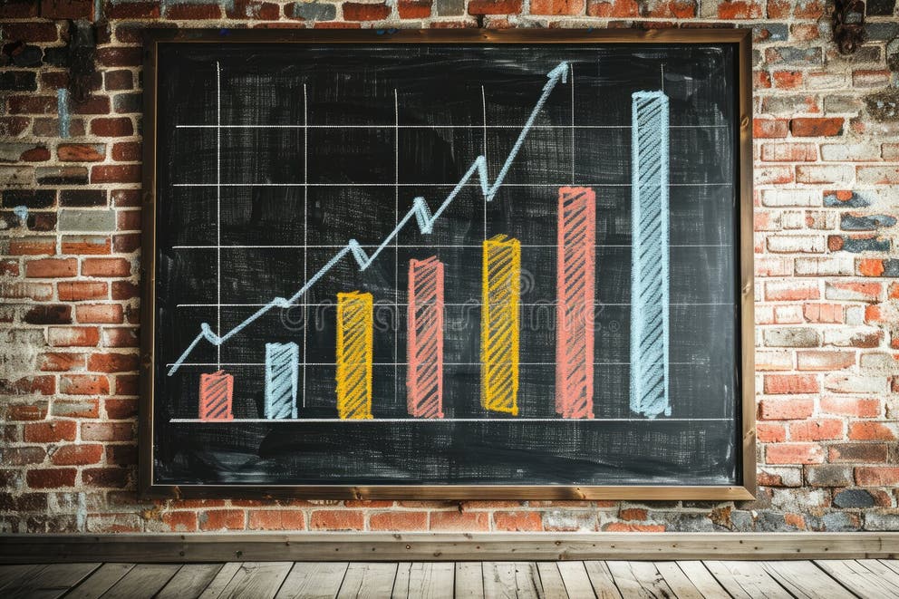 Hand Drawn Graph stock illustration. Illustration of chalk - 360417597