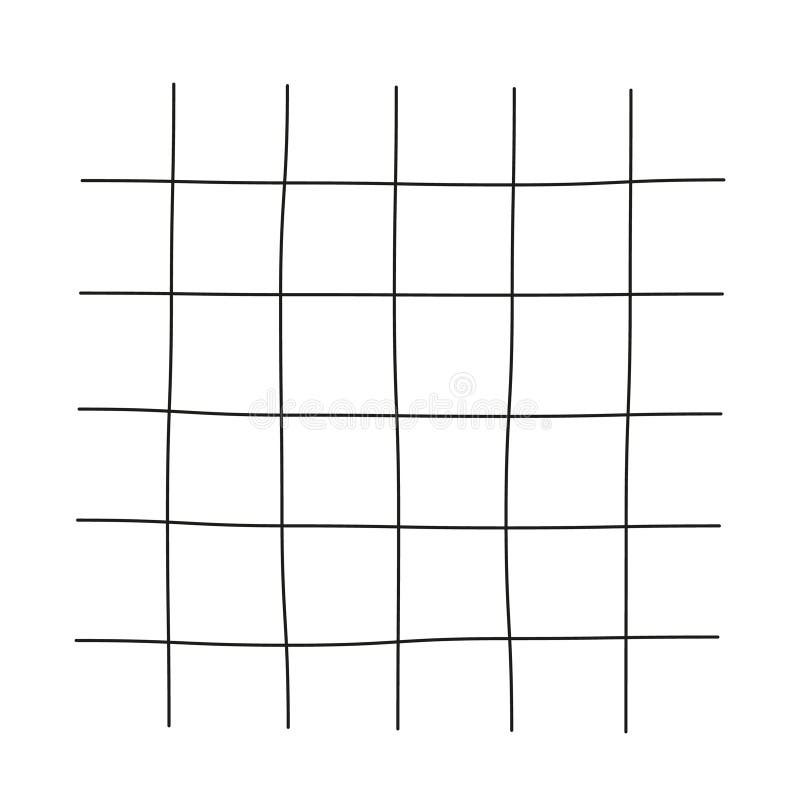 Hand Drawn Grid, Black Crossing Lines Design Element. Vector ...
