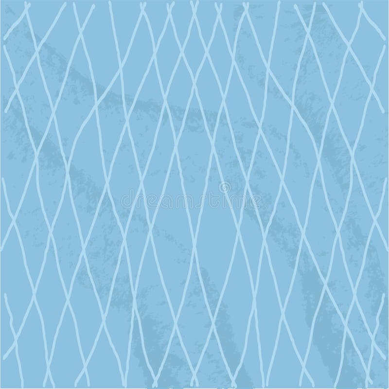 Hand Drawn Grid. Doodle Blue, Grey Plaid Pattern. Check, Square ...