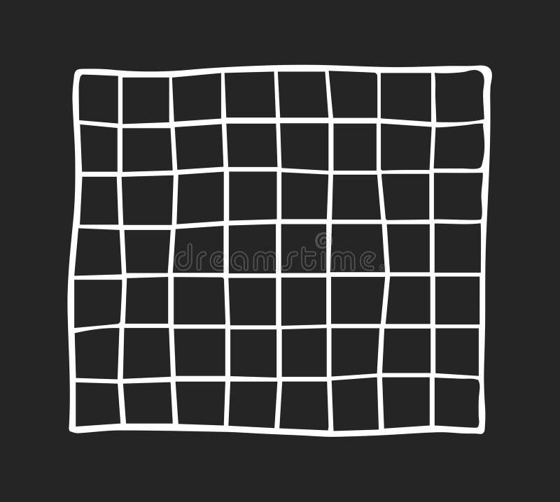 Hand Drawn Grid for Notes. Doodle Square Grid Pattern. Checked ...