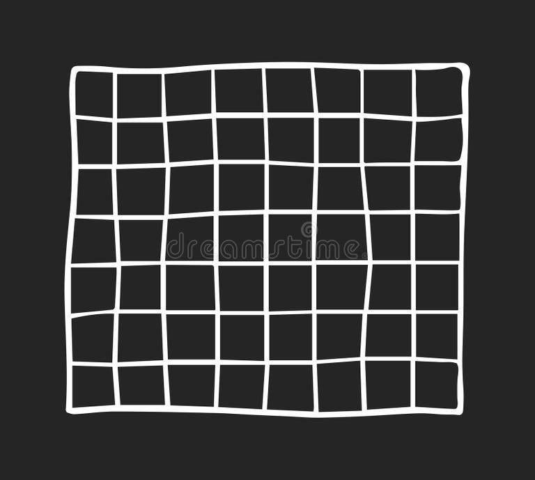Hand Drawn Grid for Notes. Doodle Square Grid Pattern. Checked ...
