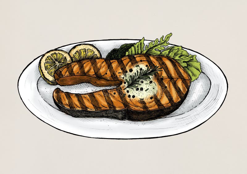 Fish Grilled Drawing Stock Illustrations – 963 Fish Grilled Drawing ...