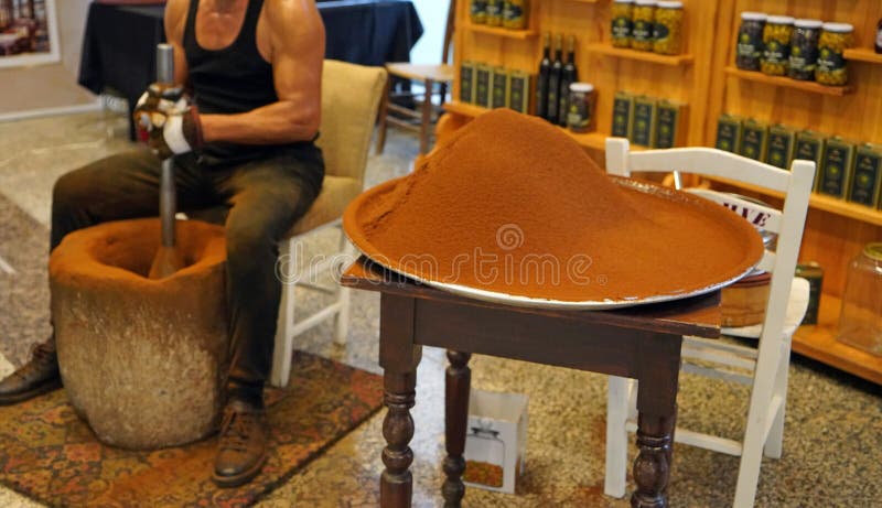Hand-poured and Ground Coffee Powder Stock Image - Image of coffee ...