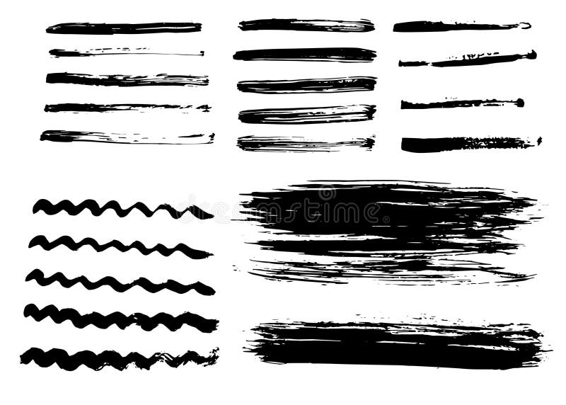 Hand drawn grunge lines. stock vector. Illustration of edge - 103092236