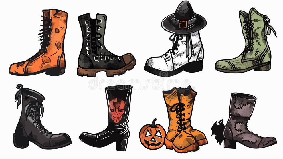 Halloween Boots Stock Illustrations – 4,495 Halloween Boots Stock ...