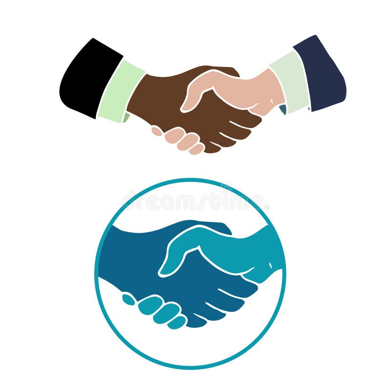 Handshake Symbols and Icons Stock Vector - Illustration of business ...