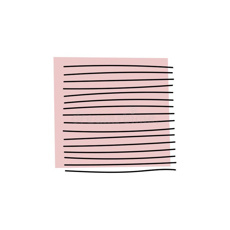 Hand Drawn Hatched Square. Doodle Style Stock Vector - Illustration of ...