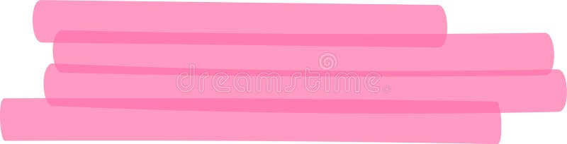 Hand Drawn Highlighter Doodle Stripes Stock Vector - Illustration of ...