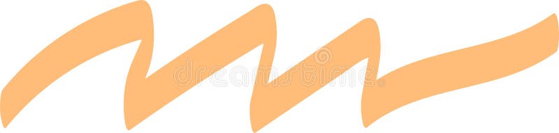 Hand Drawn Highlighter Doodle Stripes Stock Vector - Illustration of ...