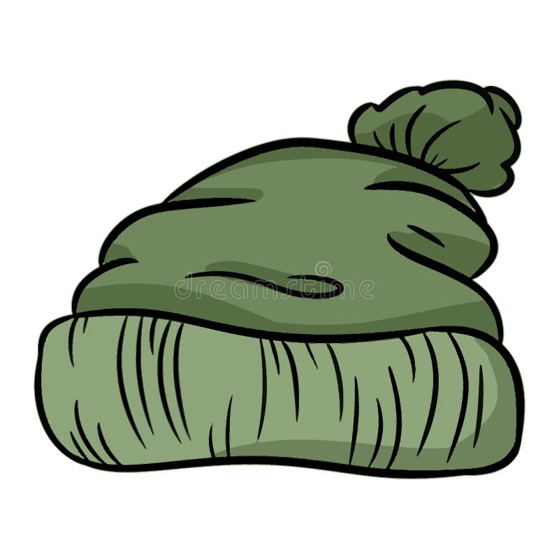 Hand Drawn Hipster Cap Outline Sticker Icon Stock Vector - Illustration ...