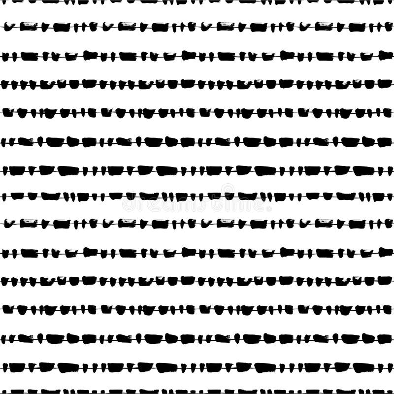 Hand Drawn Horizontal Lines with Splotches Pattern Stock Vector ...