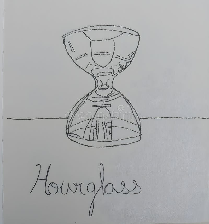 Hand-drawn Hourglass Sketch Stock Illustration - Illustration of time ...