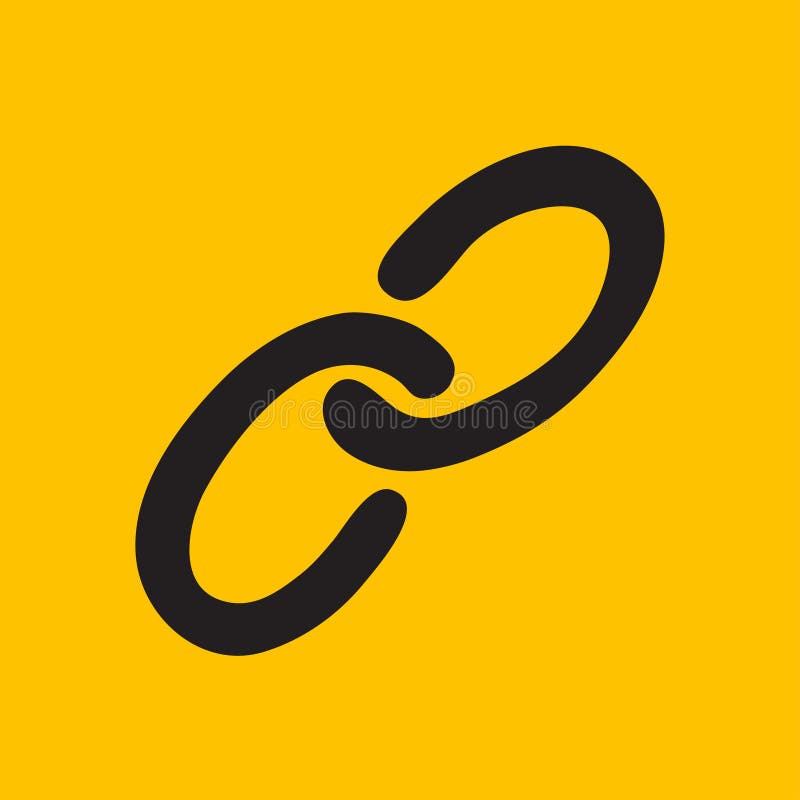 Hand drawn hyperlink stock vector. Illustration of connection - 132644118