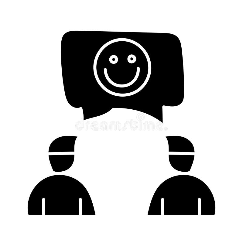 Hand Drawn Icon of Effective Communication Stock Vector - Illustration ...