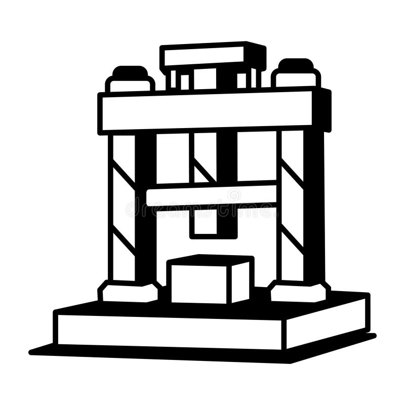 Hydraulic Press Vector Stock Illustrations – 836 Hydraulic Press Vector ...