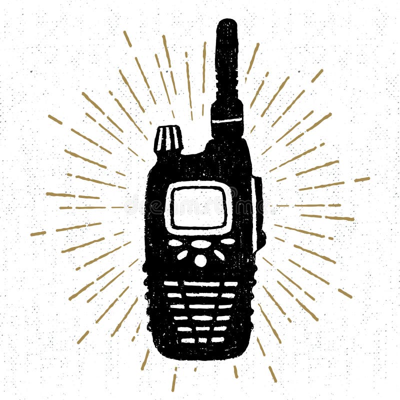 Portable radio stock illustration. Illustration of interview - 32461012