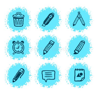Hand Drawn Marker Icons Stock Illustrations – 2,987 Hand Drawn Marker ...
