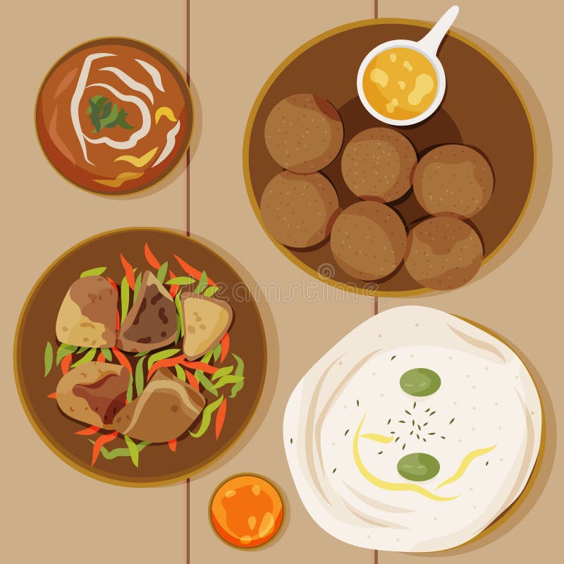 Hand Drawn Iftar Meal Illustration Vector Illustration. Stock Vector ... Hand Drawn Iftar Meal Illustration Vector Illustration. Stock Vector ...