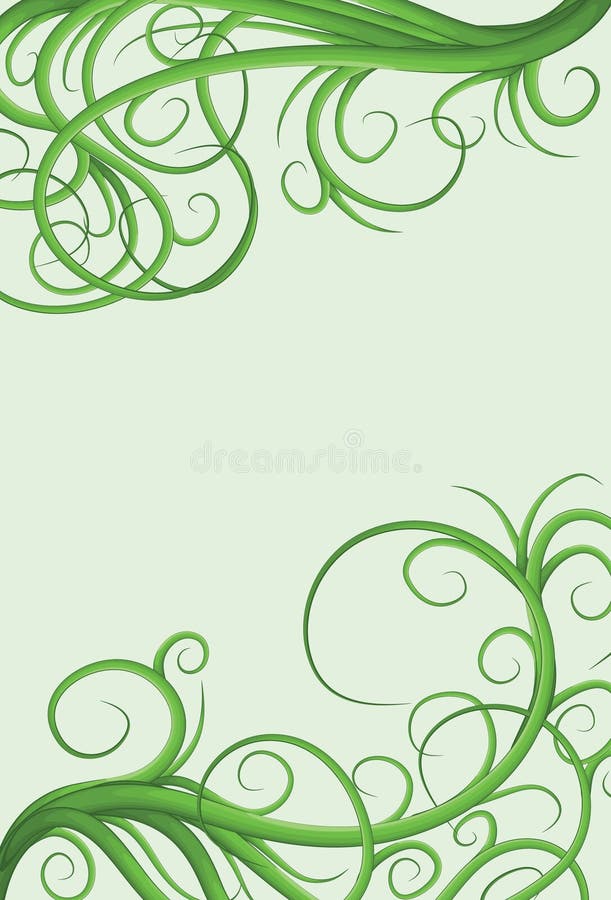 Hand Drawn Illustrated Jumbled Vine Page Border Stock Vector ...