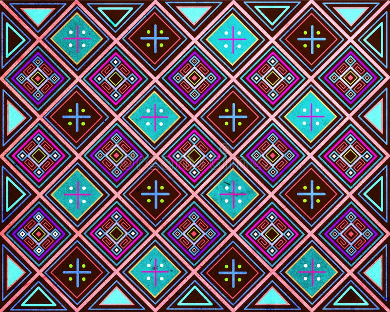 Indigenous Ethnic Pattern Design Illustration Stock Illustration ...