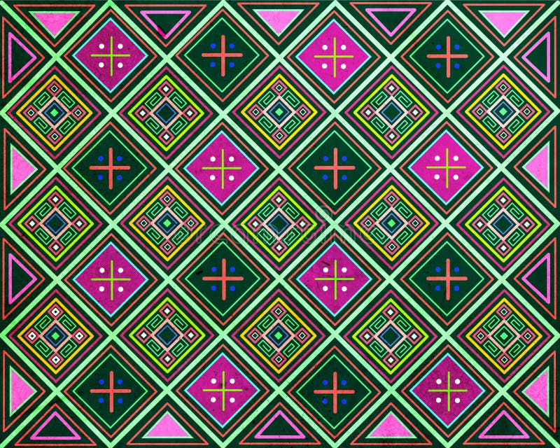 Indigenous Ethnic Pattern Design Illustration Stock Illustration ...