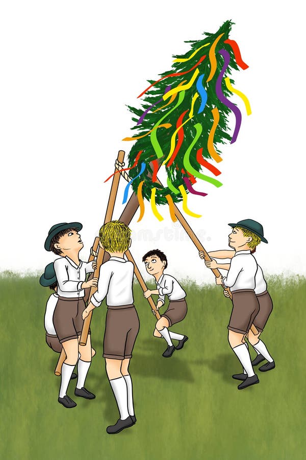 Maypole Stock Illustrations – 992 Maypole Stock Illustrations, Vectors ...