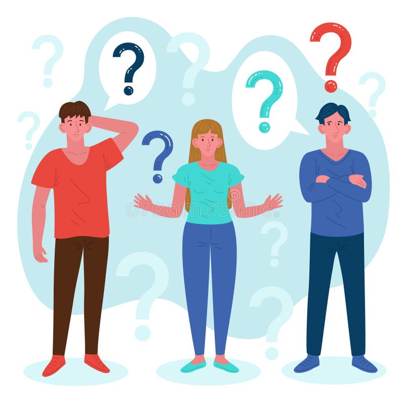 Group People Asking Questions Stock Illustrations – 233 Group People ...