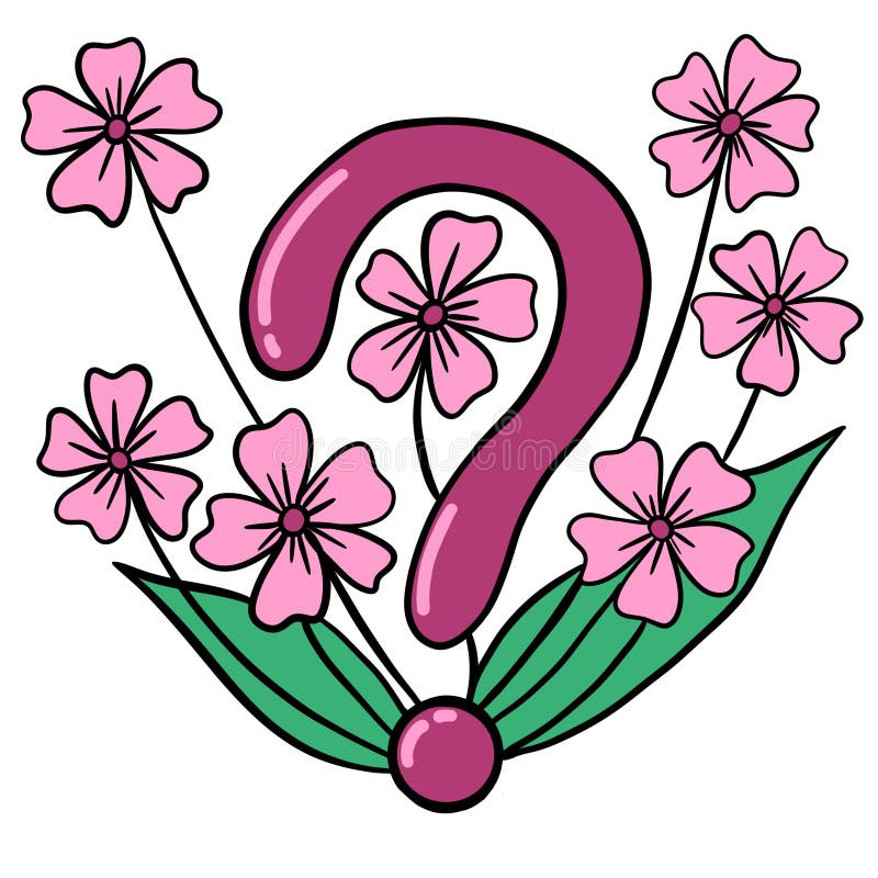 Floral Question Mark Stock Illustrations – 280 Floral Question Mark ...