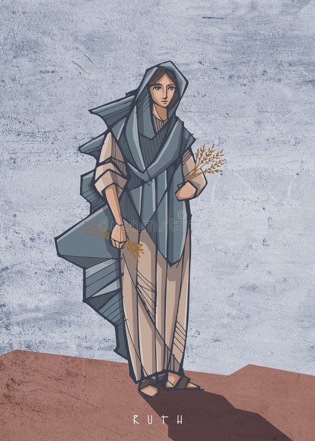 Hand Drawn Illustration of Ruth Stock Illustration - Illustration of ...