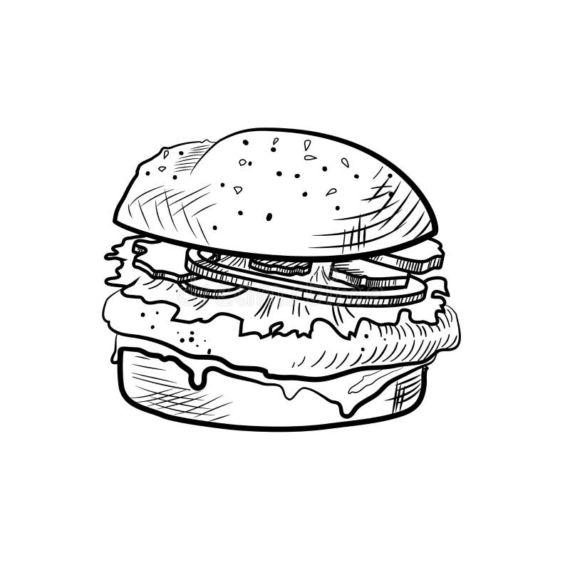 Cheeseburger Coloring Pages