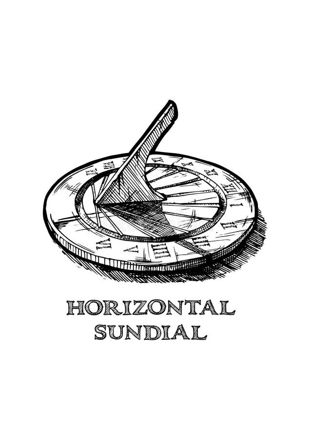 Sundial Illustration Stock Illustrations – 1,173 Sundial Illustration ...